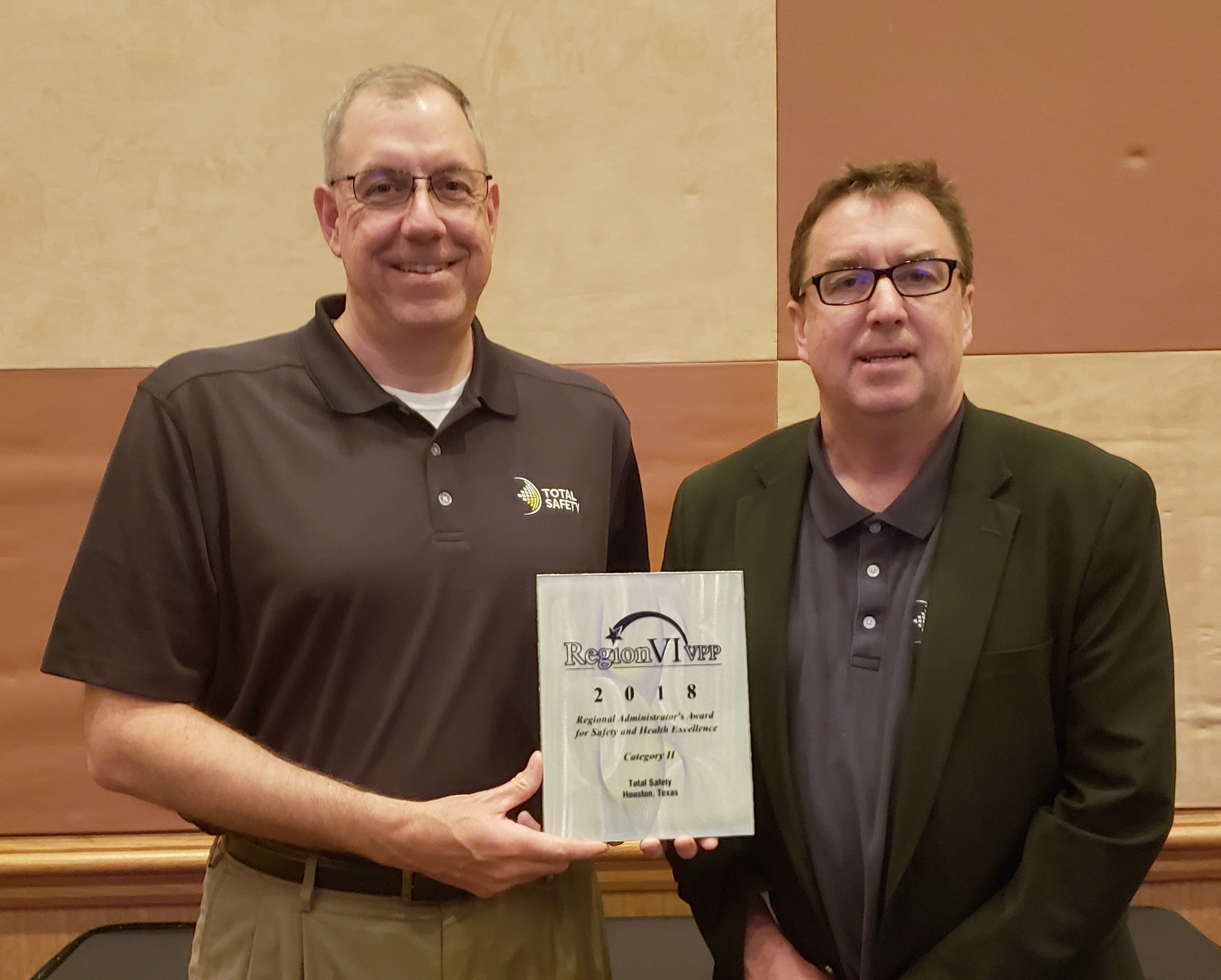 Total Safety awarded the OSHA "Region VI Regional Administrators Award ...